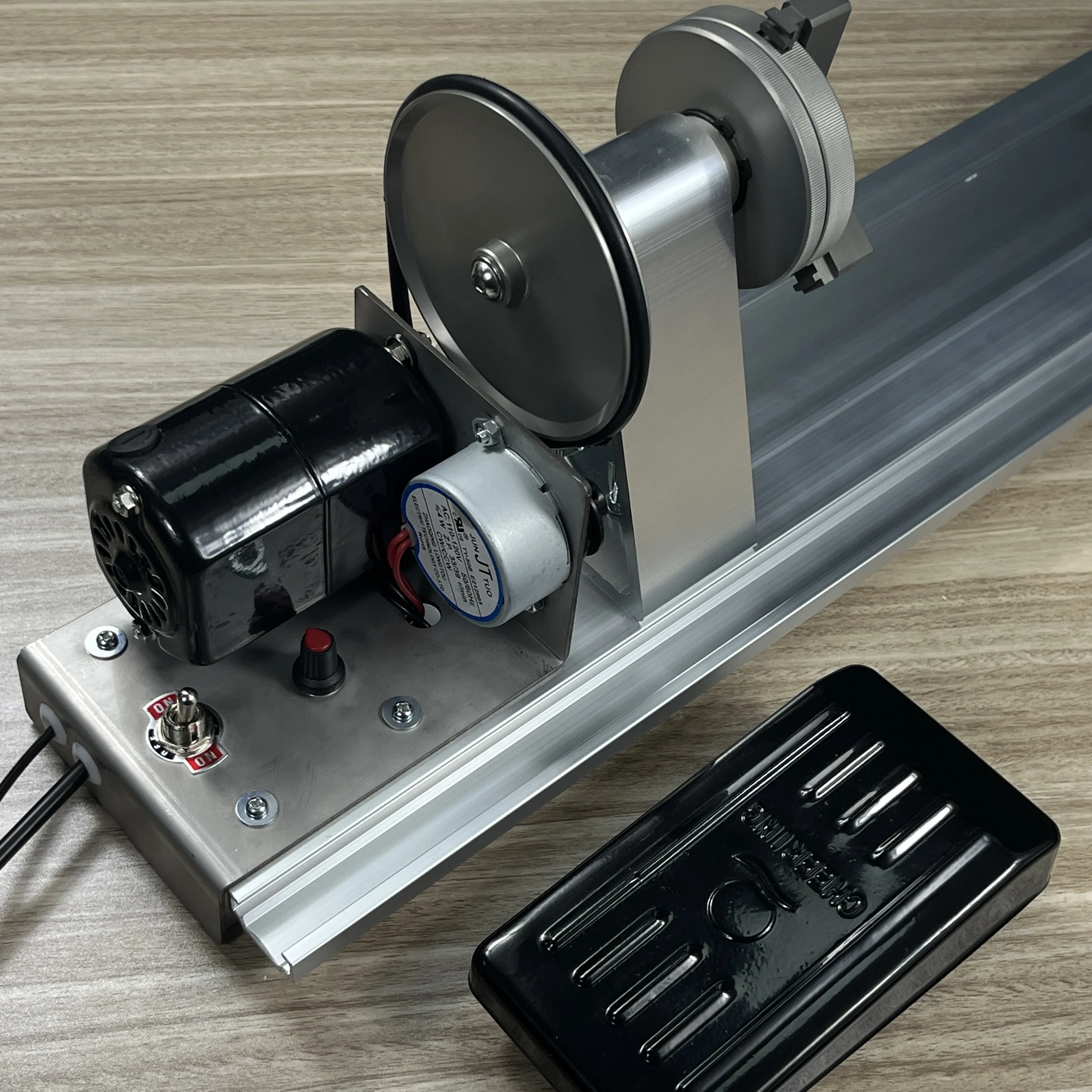 DIY Wrapper with Wrapping and Drying Motors for Rod Building