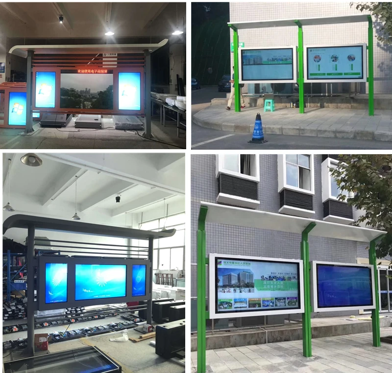 Solar Powered Outdoor Digital Advertising LCD Screen Kiosk
