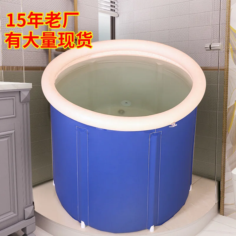 Custom Portable Folding Inflatable Ring Bathtub for Adults
