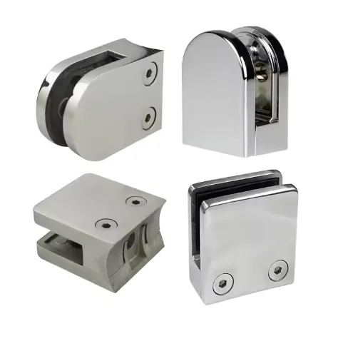 Stainless Steel Semicircular Moveable Glass Hinge Glass Fastener Clamp ...