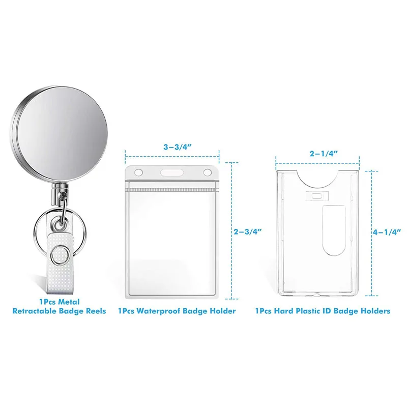 Metal Stainless Steel Heavy Duty Retractable Yoyo Badge Reel