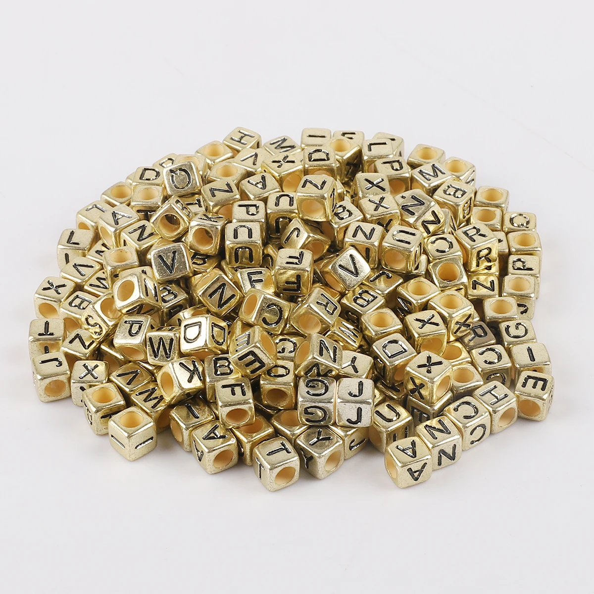 19 Colors 6x6mm Letter Beads Square Digital Alphabet Beads for DIY ...