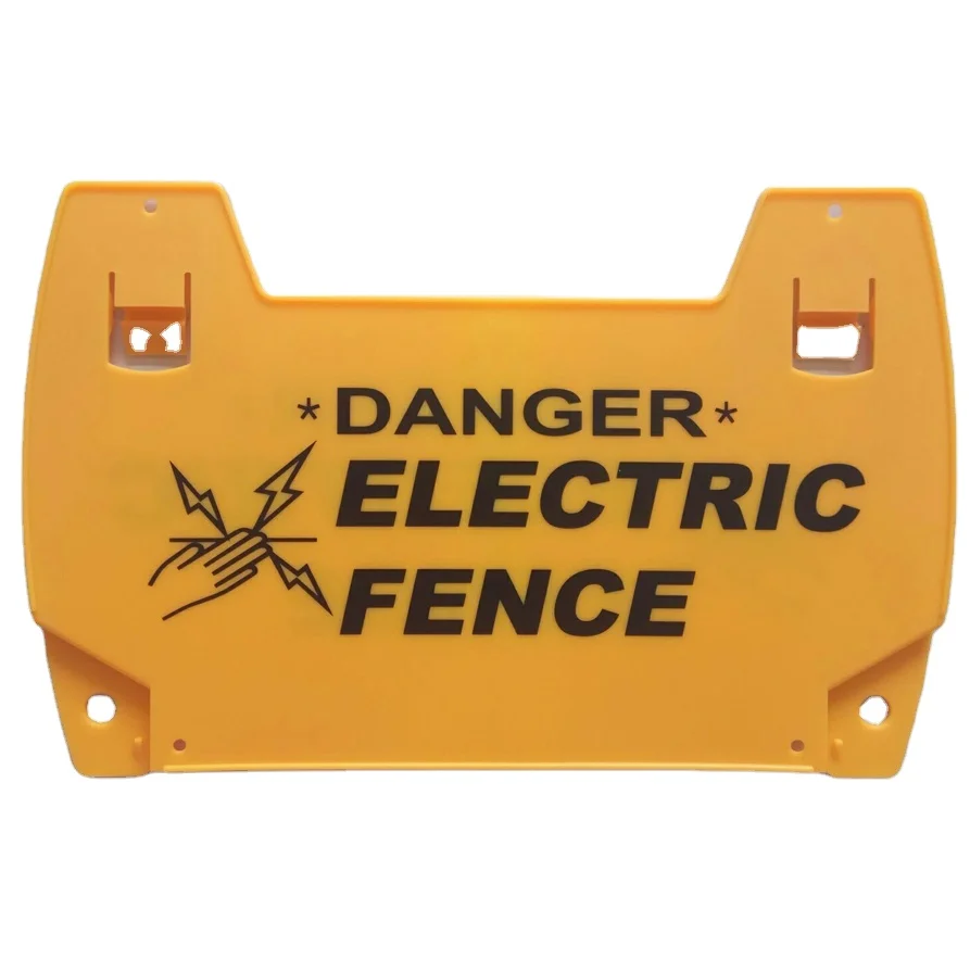 Danger Electric Fence Sign 10''x5.7'' Inch Corrugated Plastic Sign ...