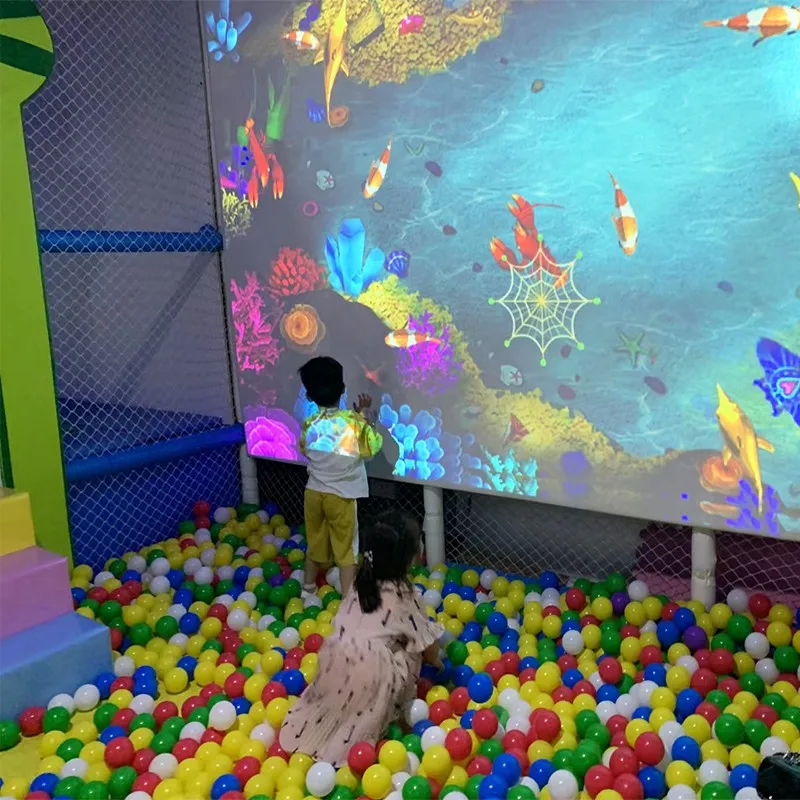 Interactive Wall Smash Ball Games Projection-based Ball Pool Equipment ...