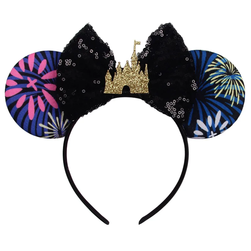 For New Mickey Headband Castle Fireworks Design Children's Amusement ...