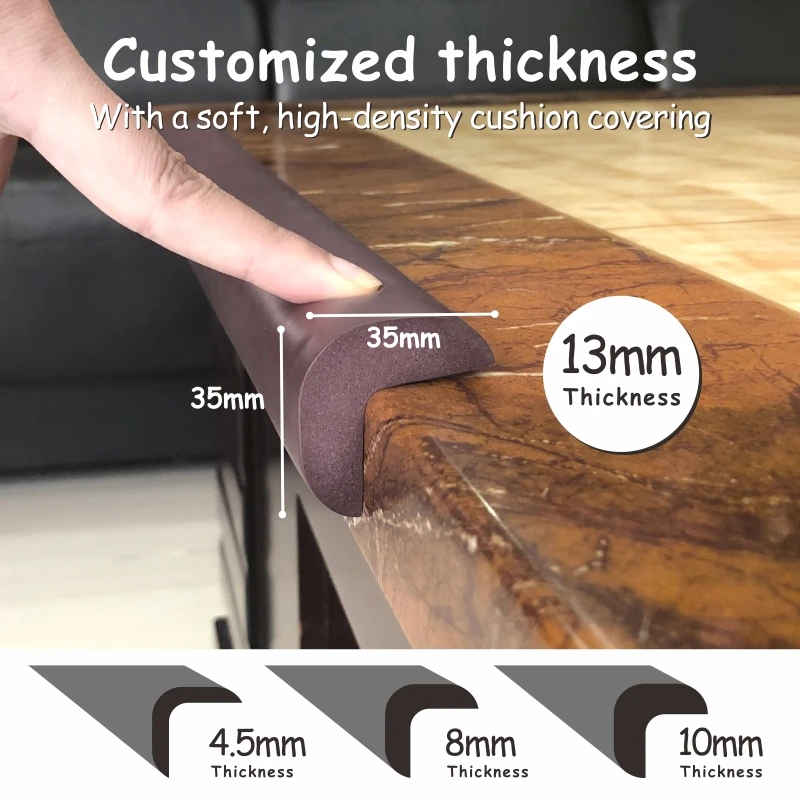 Factory OEM Furniture Corner Desk sharp Strip Bump Strong Adhesive Edge ...