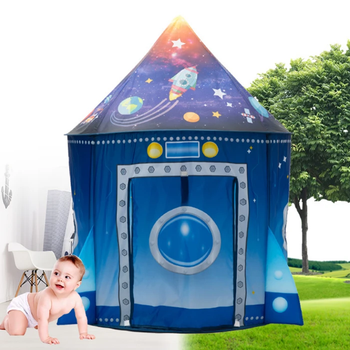 Princess Castle Rocket Ship Kids Teepee Tent House Pop Up Indoor And ...