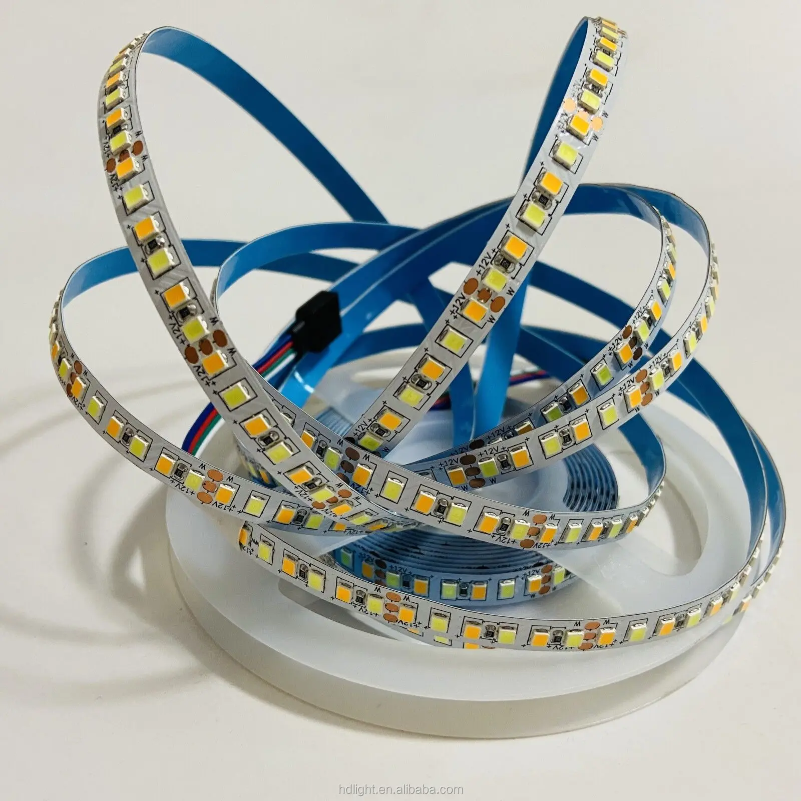 2800k-7000k Bi-color Dual White Flexible 2835 Led Strip Warm Cold Combo ...