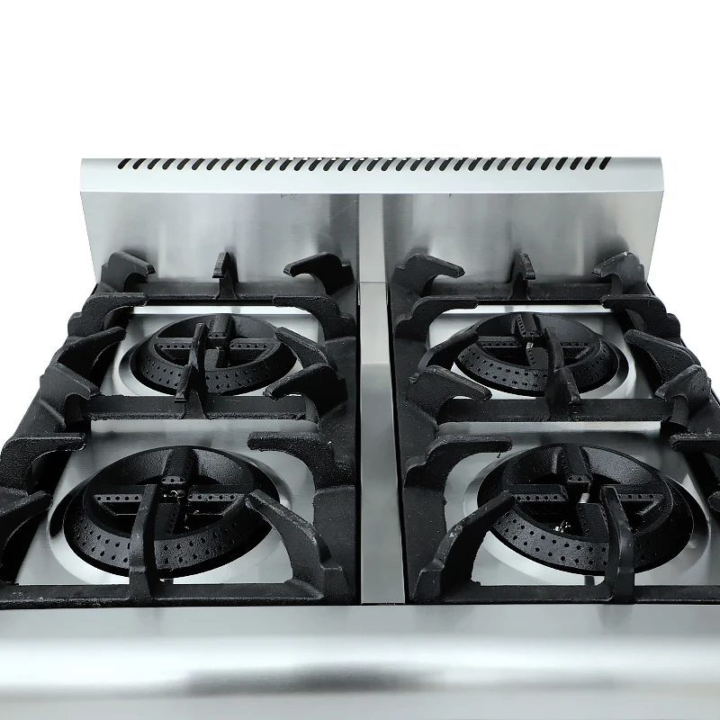 High Quality New Style Commercial Counter Top Four Burner Gas Range 201 ...