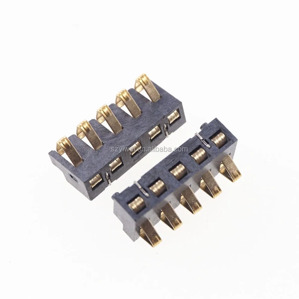 Spring Compression Contact 2.5 Mm Pitch 5 Pin Male Smd Surface Mount ...
