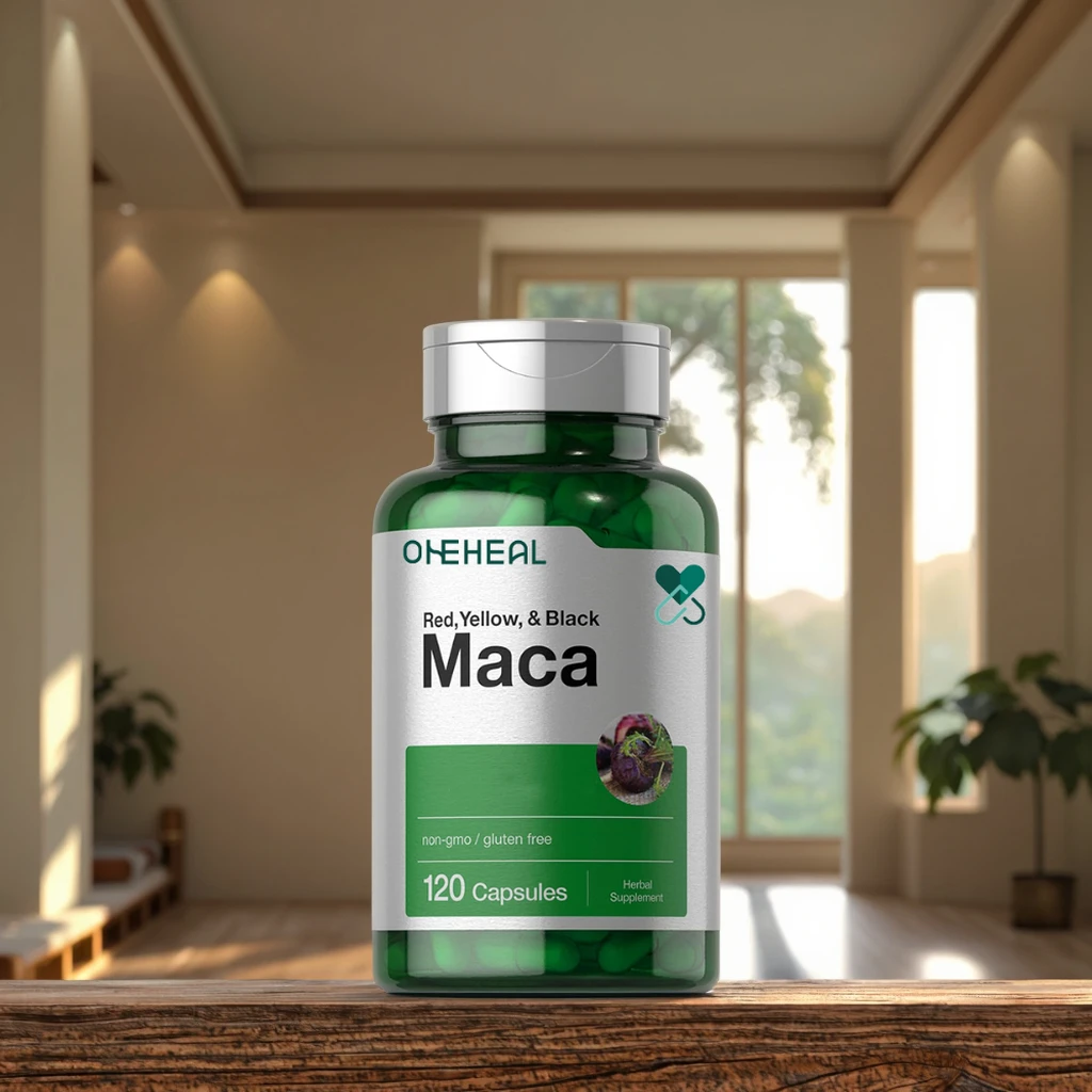 High Quality Maca Ginseng Capsule Men Energy Support Maca Root Capsule ...