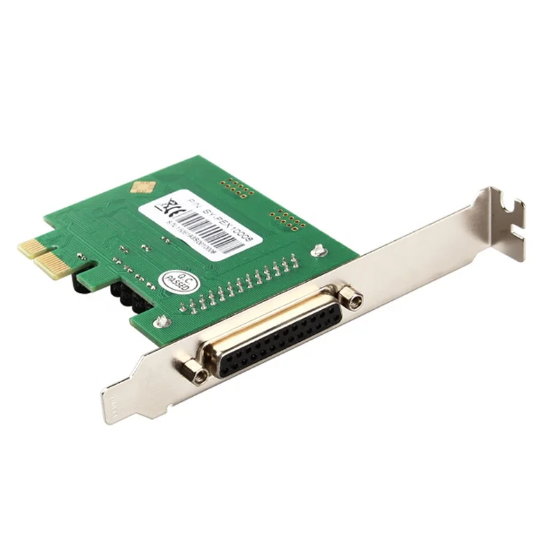 Parralel Pci IEEE 1284 DB25 25 Pin Parallel Port PCI-E PCI Card Adapter ...
