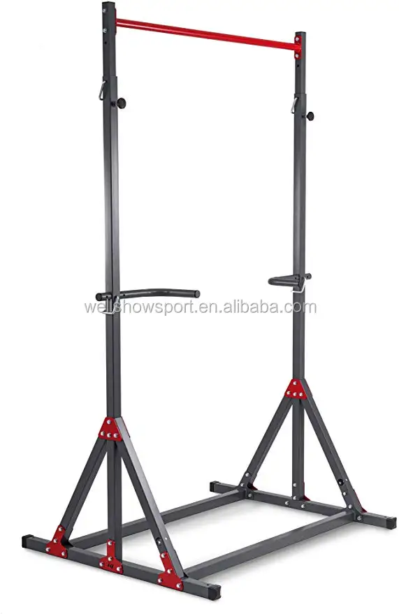 Wellshow Sport Adjustable Height Power Station With Pull-up Bar And Dip ...