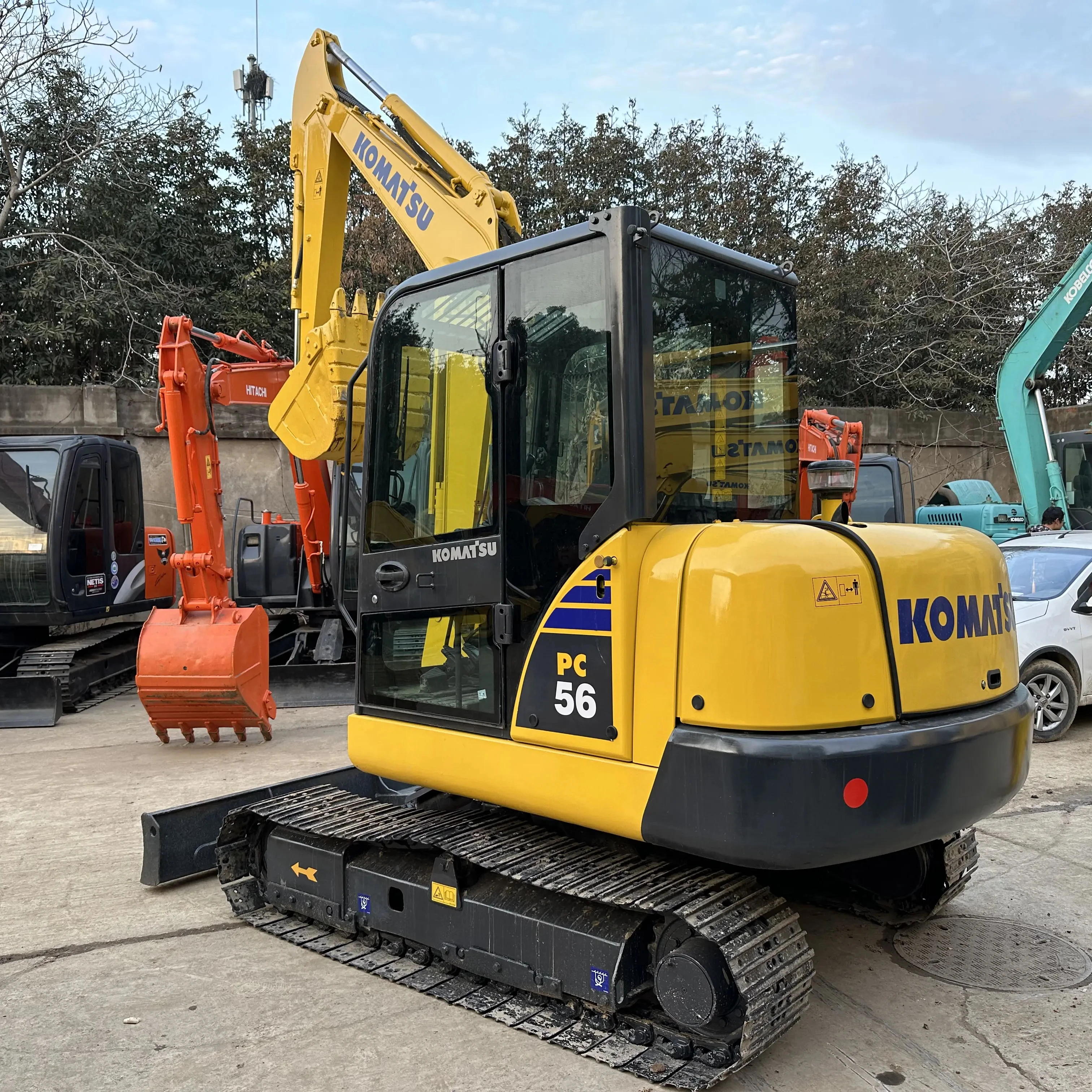 Japan Komatsu Pc56 Gebrauchte Bagger 5ton Gute Qualitat Rc Bagger Pc56 ...