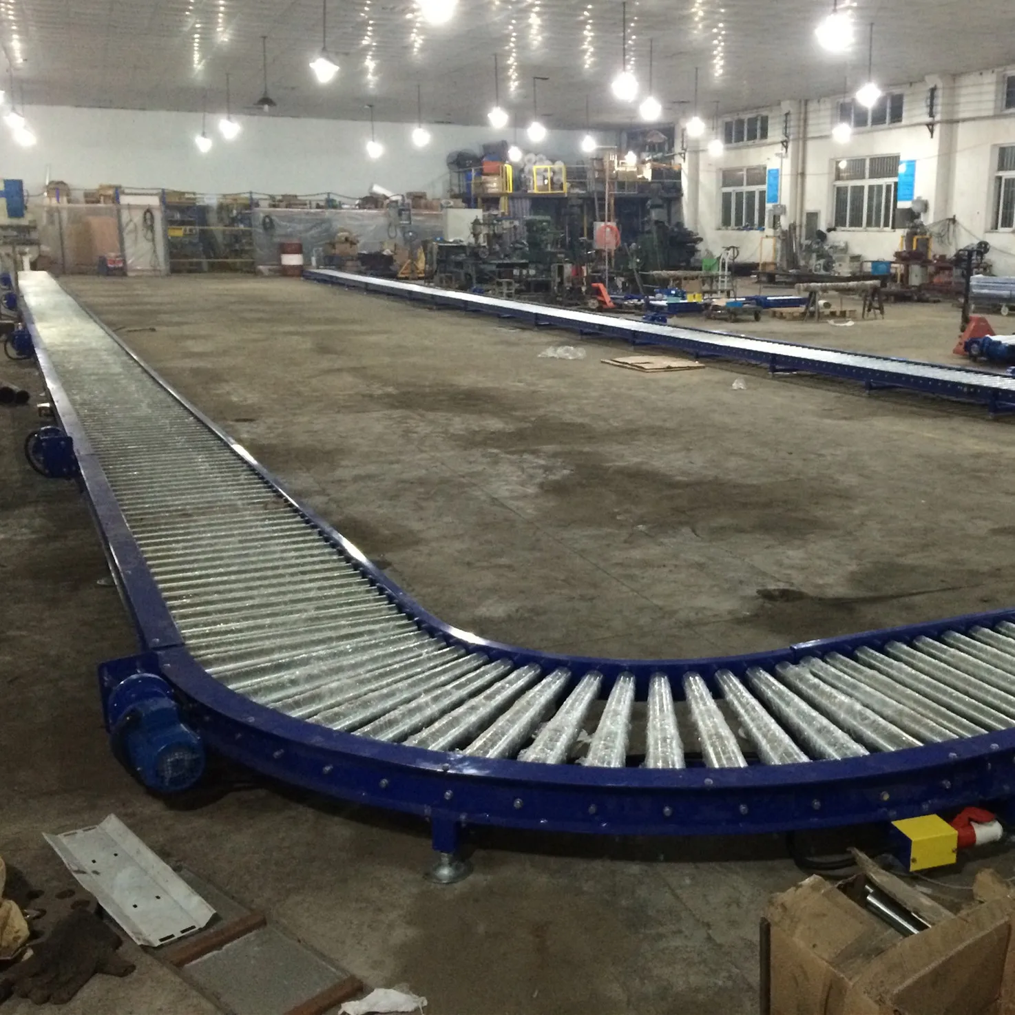 90 Degree Curve Motorized Roller Conveyor Price Details