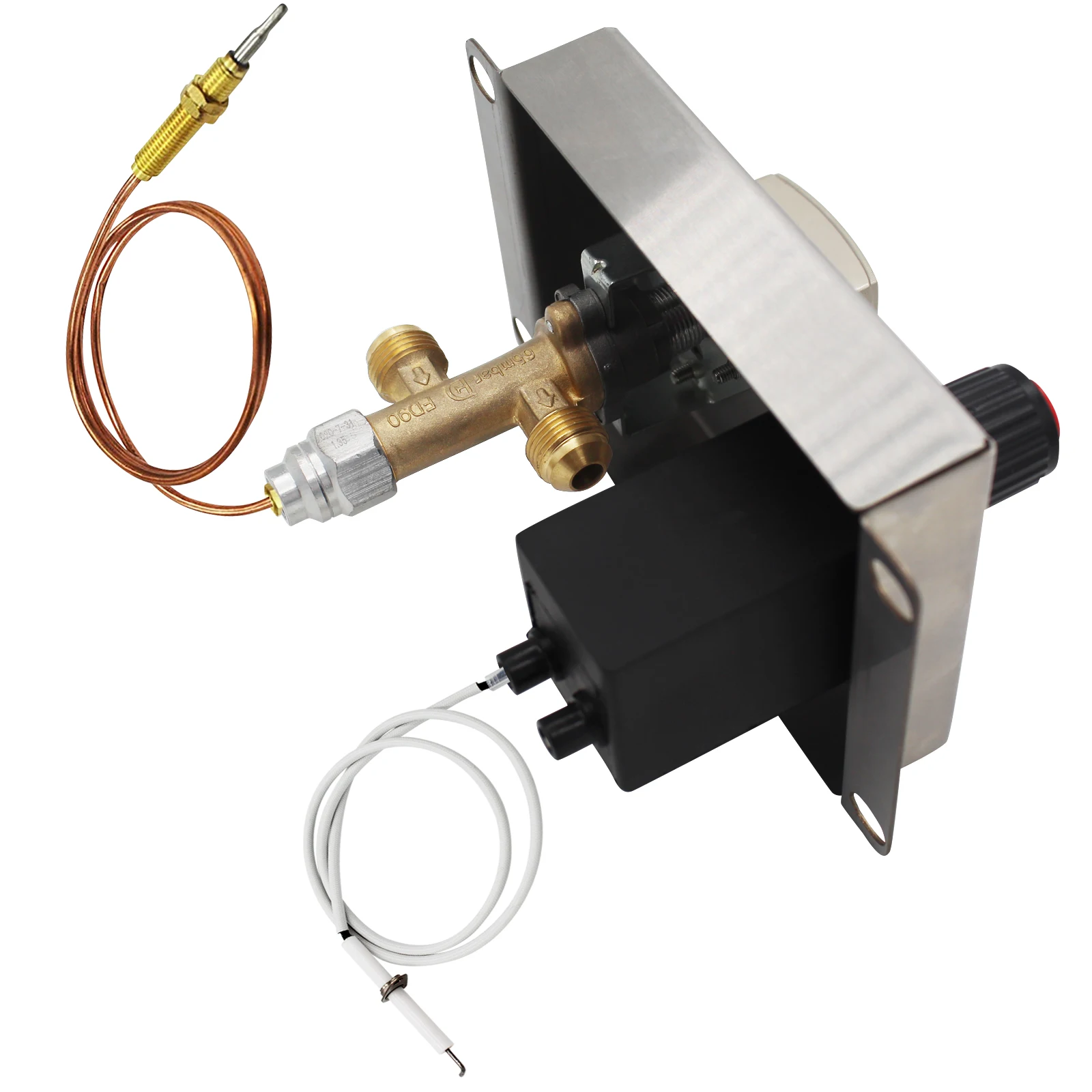 Fire Pit Gas Burner Control Panel Kit - 304 Stainless Steel