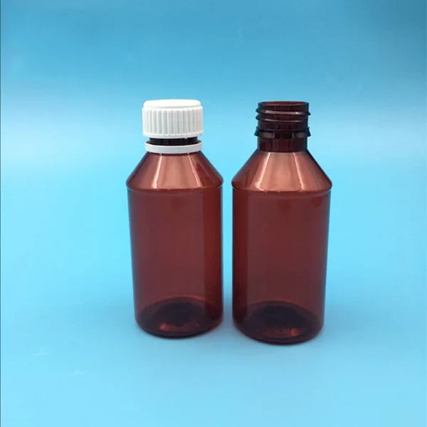 200ml Amber Cough Syrup/liquid Vitamin Bottle with Tamper Evident Cap ...