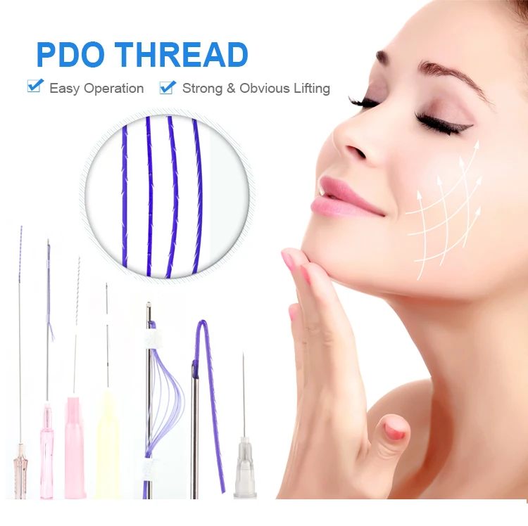Mono Fios De Pdo Gold Thread Face Ultra V Lifting Thread For Skin ...