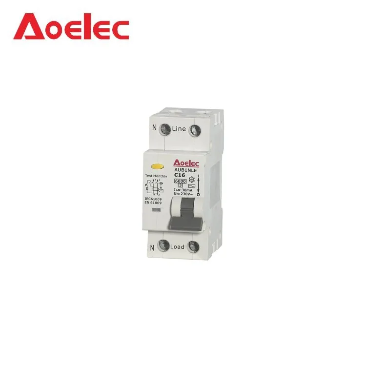 AUB1NLE C16 RCBO - Reliable Residual Overcurrent Protection