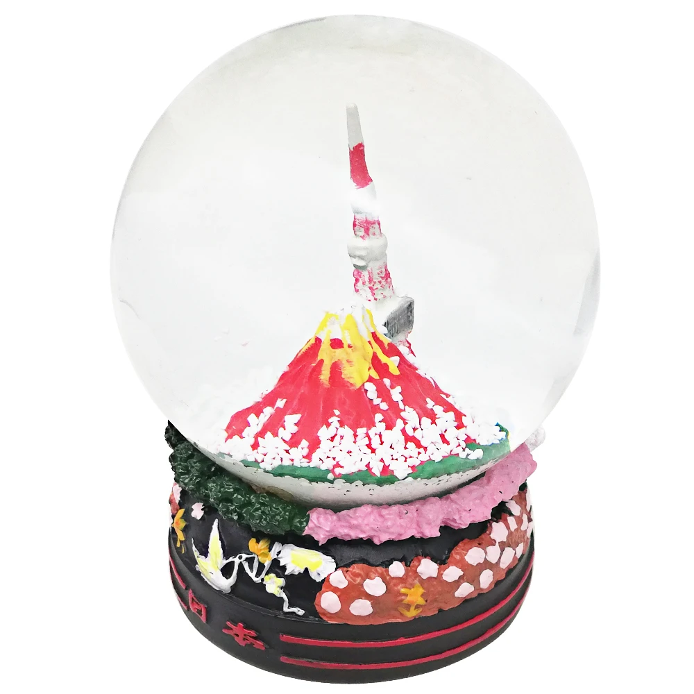 Exquisite Snowball Water Glass Resin Snow Globe for Home