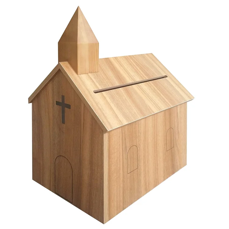 Novel Design Church Shape Fixture Displays Collection Wooden Suggestion ...