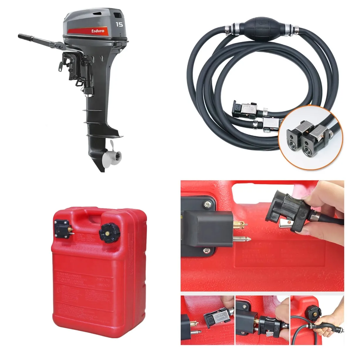 Yamaha 15hp 2 Stroke Long Shaft Outboard Motor - E15dml 6B4