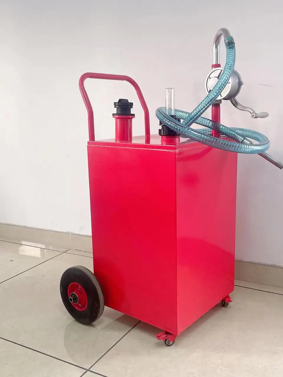 30/35gal Gas Caddy - Portable Oil Caddy with Manual Pump