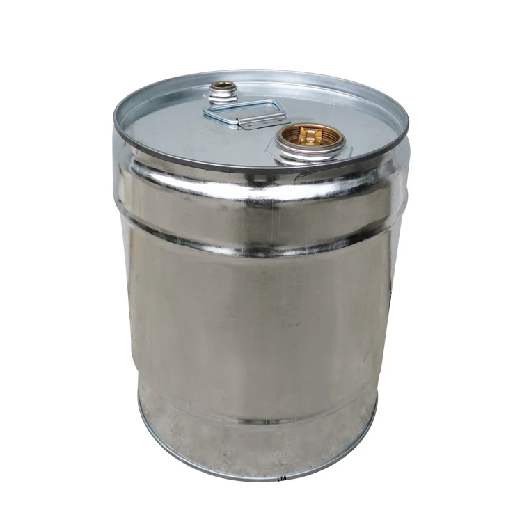 25 Litre Galvanized Steel Empty Shipping Barrels Drums Small Pail ...