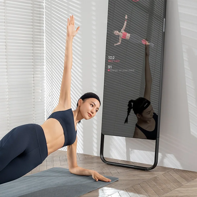 32 Inch 4K Intelligent AI Fitness Exercise Magic Mirror Touchscreen ...