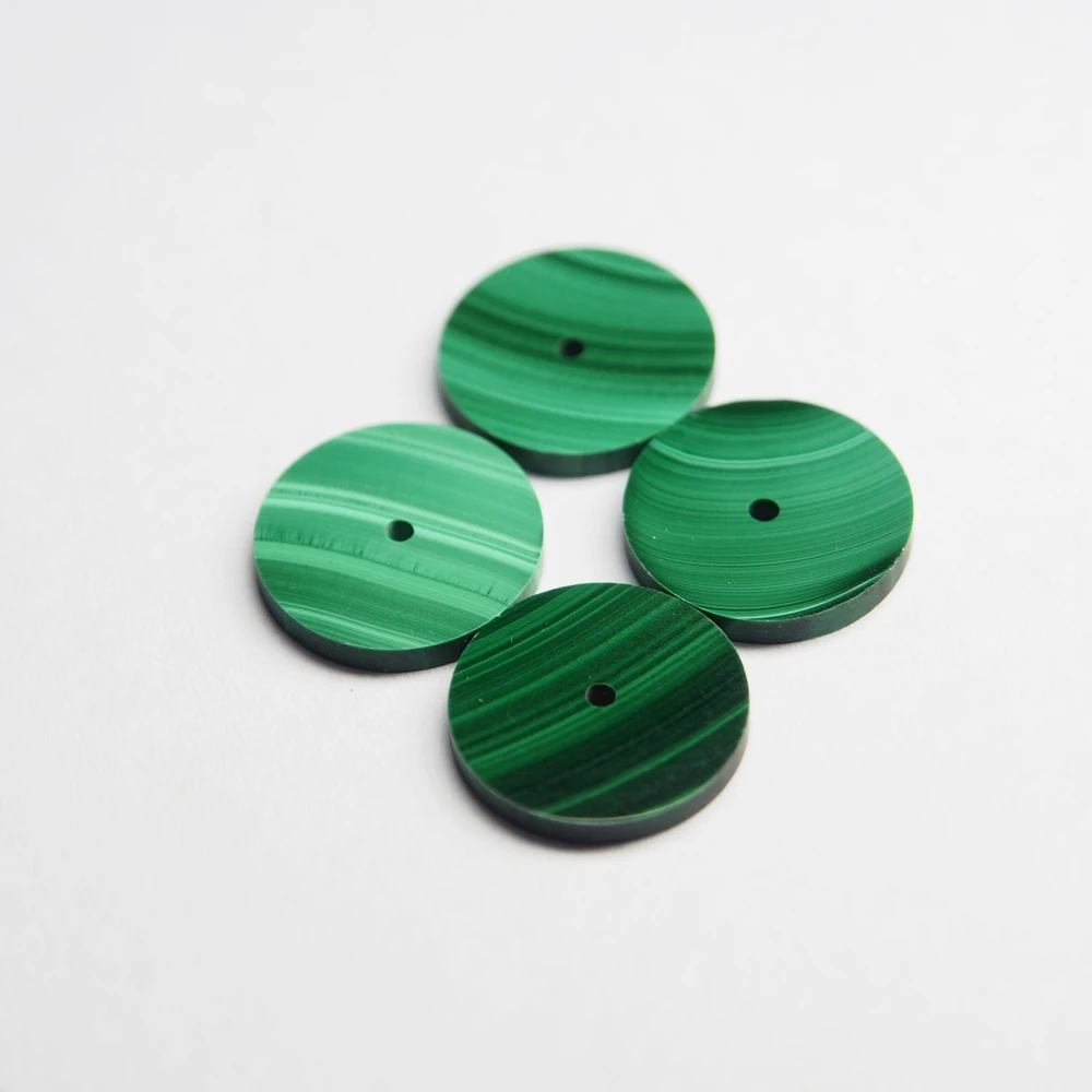 40x40mm Square Natural Malachite Flat Back Slice Malachite Sheet ...