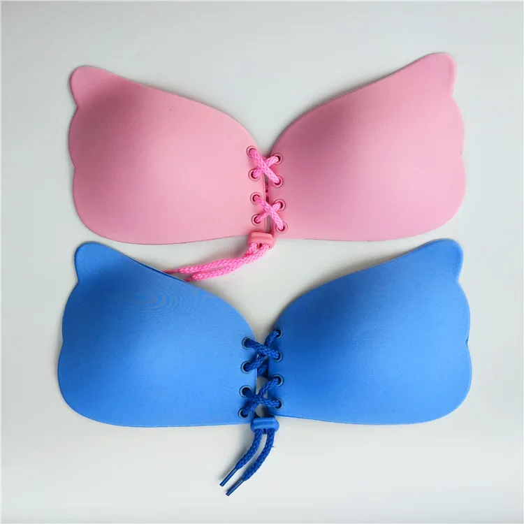 Invisible Strapless Backless Bras Push Up String Self Adhesive Seamless ...