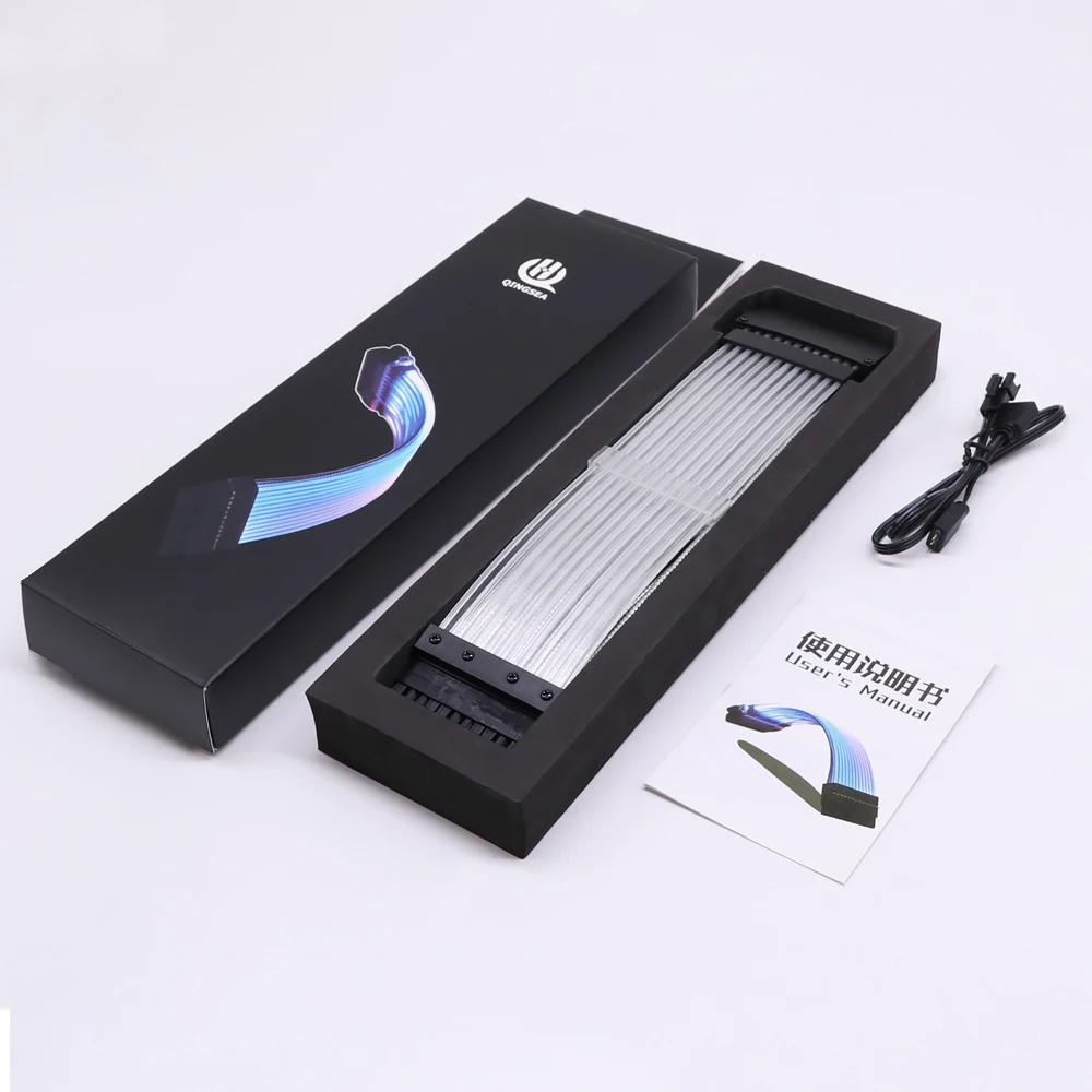 Rgb Glowing Cable Motherboard Synchronized 5v 3pin Rgb Male To Female ...