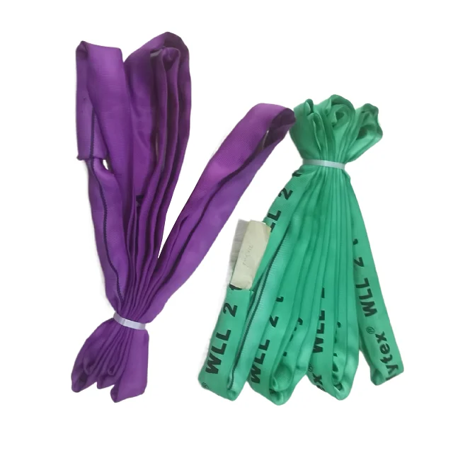 Heavy Duty Soft Polyester Lifting Round Slings Lifting Belt Endless ...