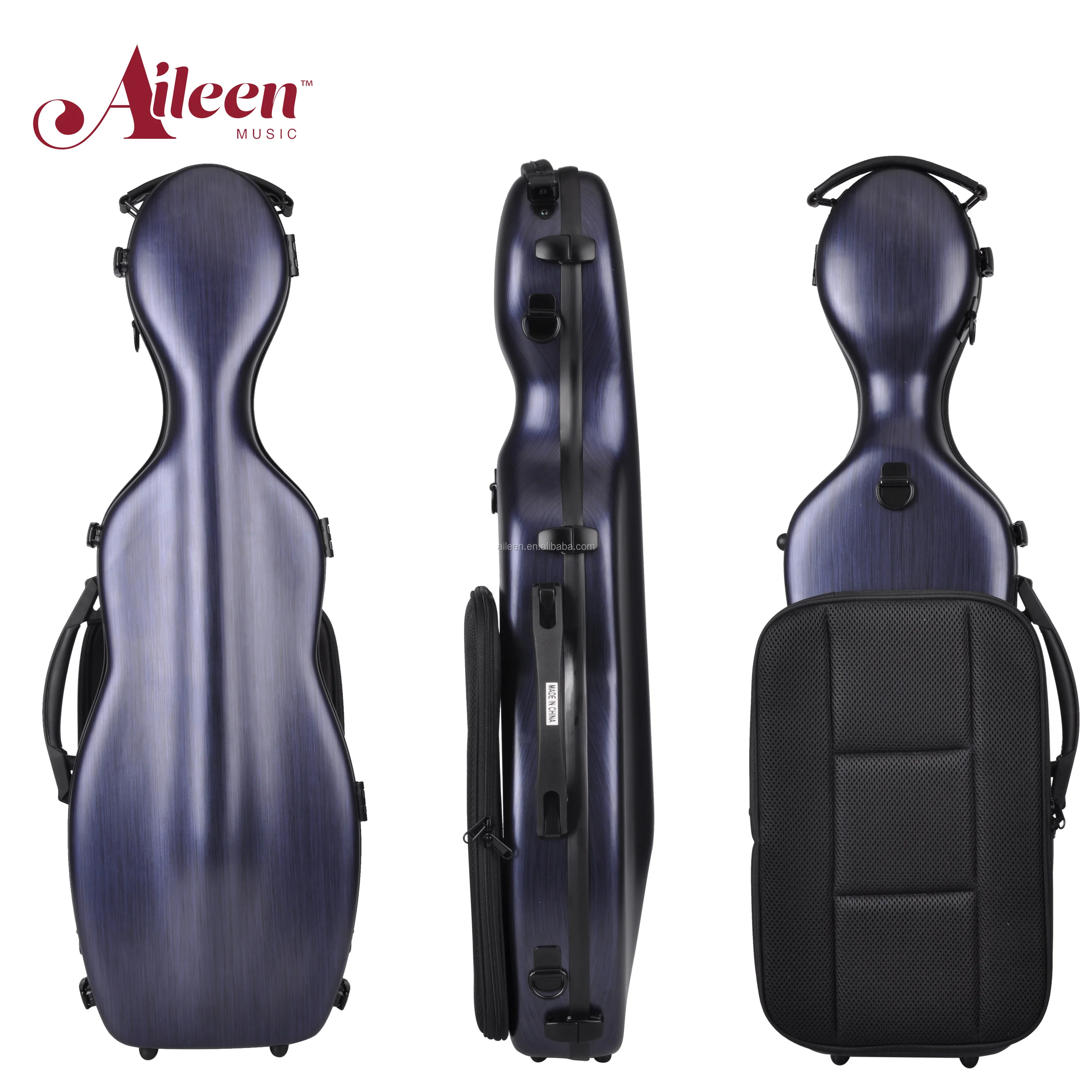 Carbon Fiber Hard Shell Waterproof Cello-Shaped Viola Case