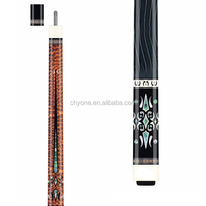 Tree Burl Wood Real Shell Laser Inlay Pool Cue - Buy Handmade Pool Cue ...