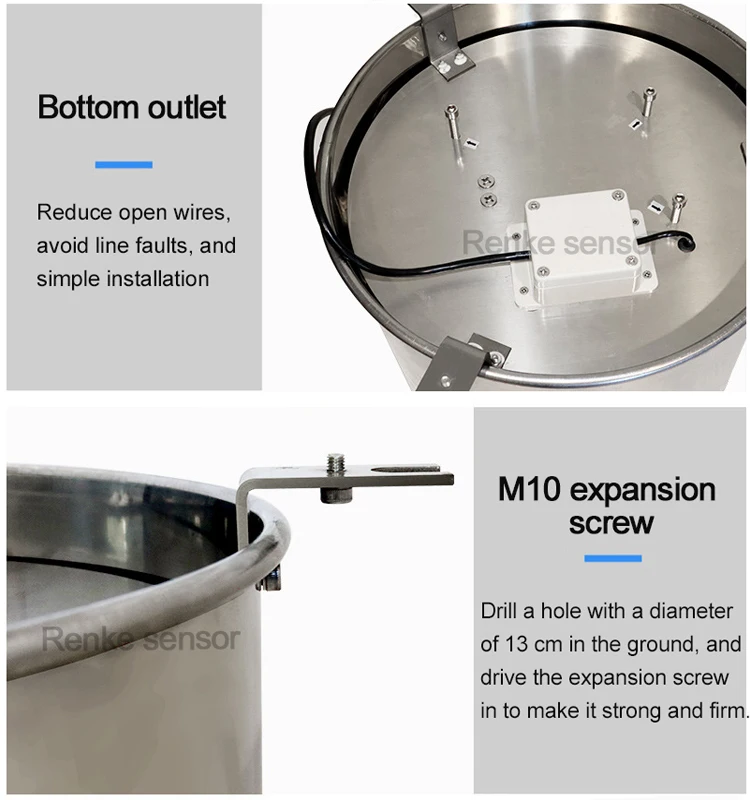 Renke RS485 Output Evaporation Quantum Sensor for Outdoor Rainfall