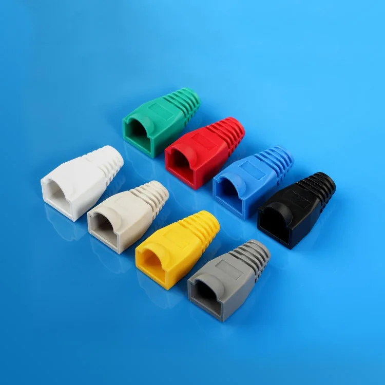 Colorful RJ45 Modular Plug Cover Rubber Boots - Cat5e/cat6