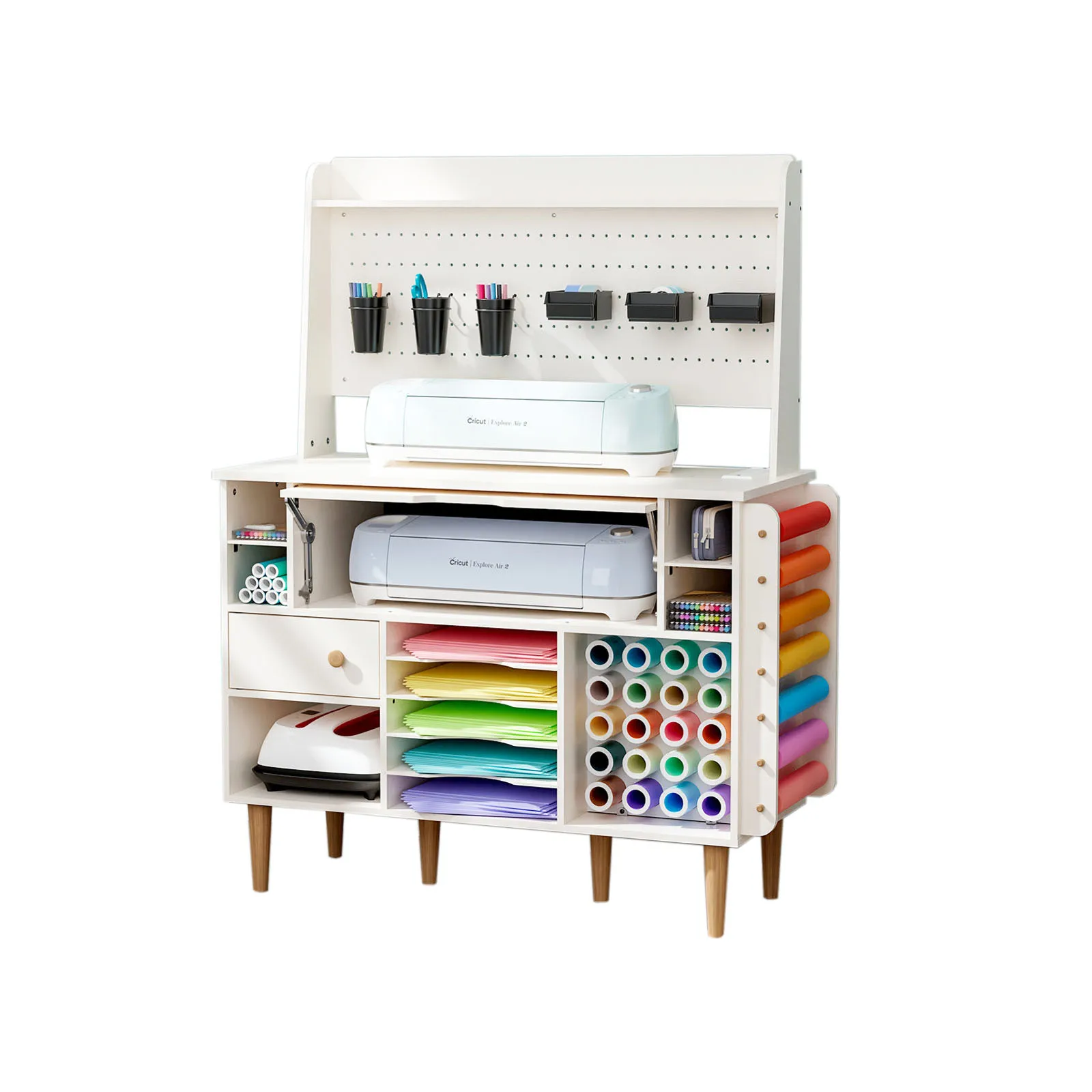 Living Room Furniture Large Craft Storage Cabinet Table Craft Lockers ...