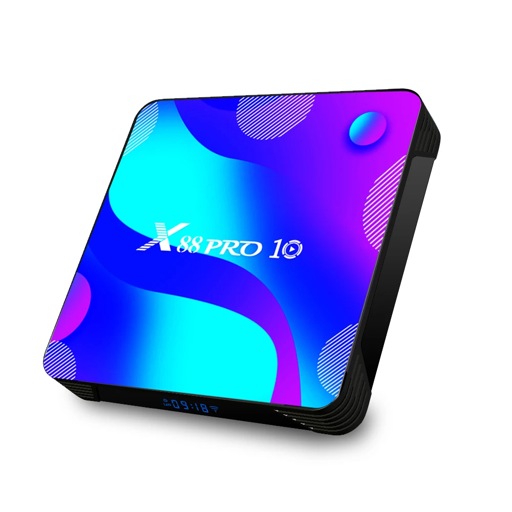 X88 PRO10 RK3318 4G32GスマートTVボックスRochchchip3318 epro Android 11 TVボックス ...