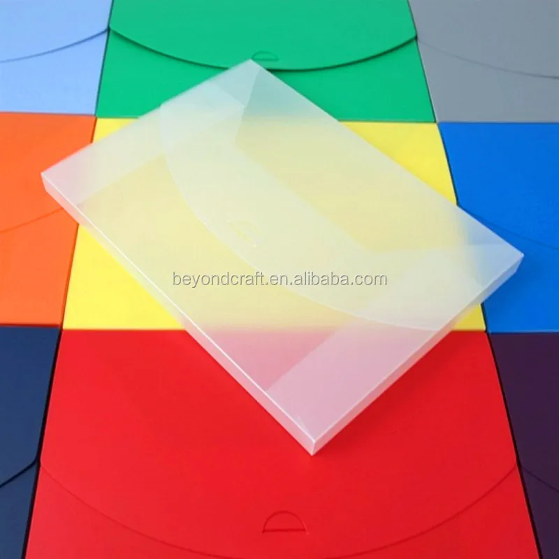 A4 Size Pp File Organizer Boxes Poly Plastic Document Carrying Case ...