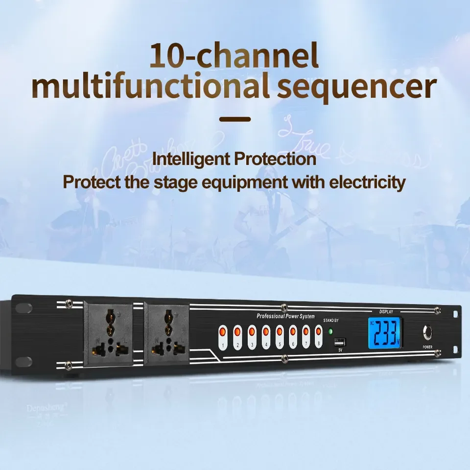 Depusheng P-8 Power Sequencer - Intelligent 10 Channel Supply
