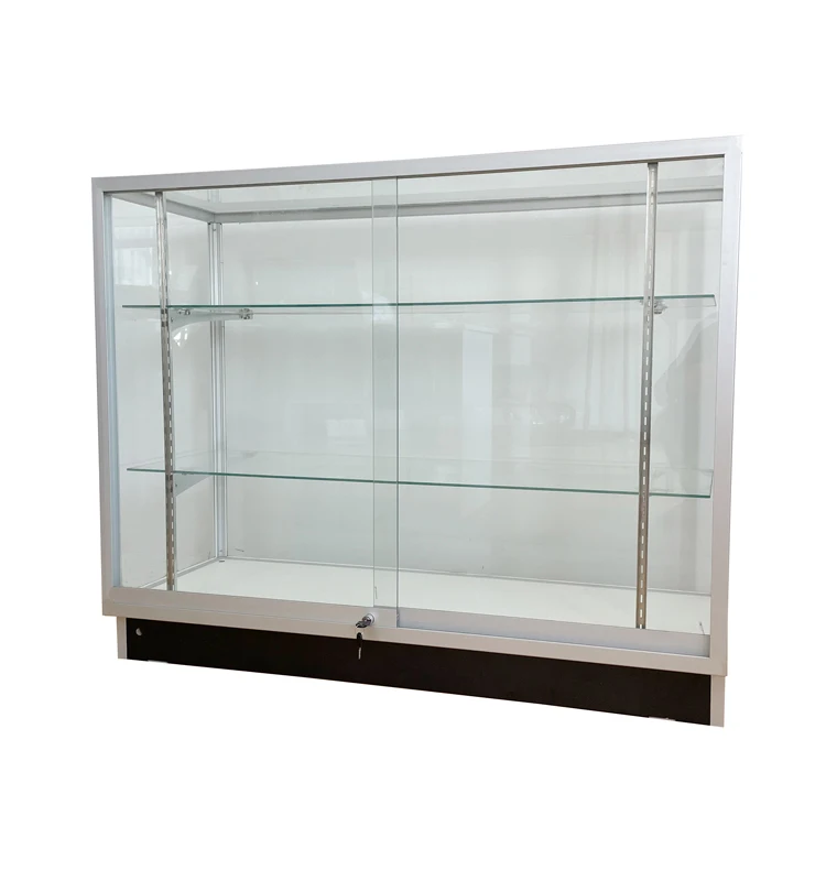 Aluminum Frame Glass Showcase Full Vision Glass Showcase - Buy Glass ...