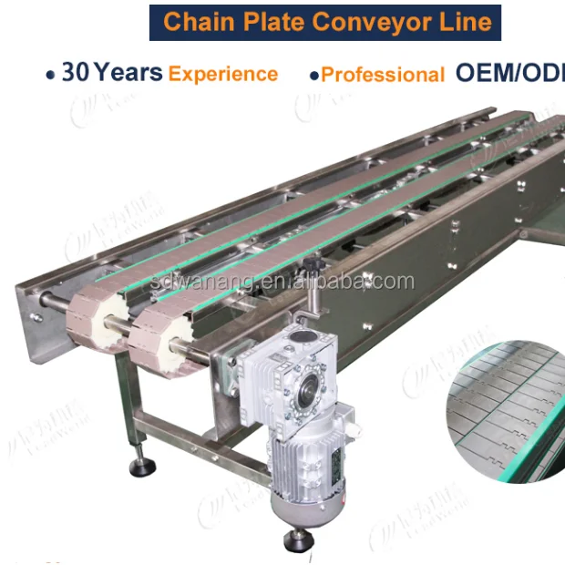 Flat Slat Chain Conveyors 90 Degree Curve Belt Conveyor Stainless Steel ...