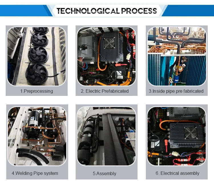 All in One Unit Electric Large Bus Rooftop AC with Bock Compressor
