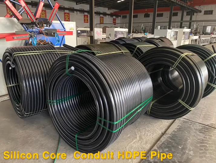 Silicon Pe Conduit Pipe 50mm 1000m Yellow Color Pressure Hdpe Cable ...