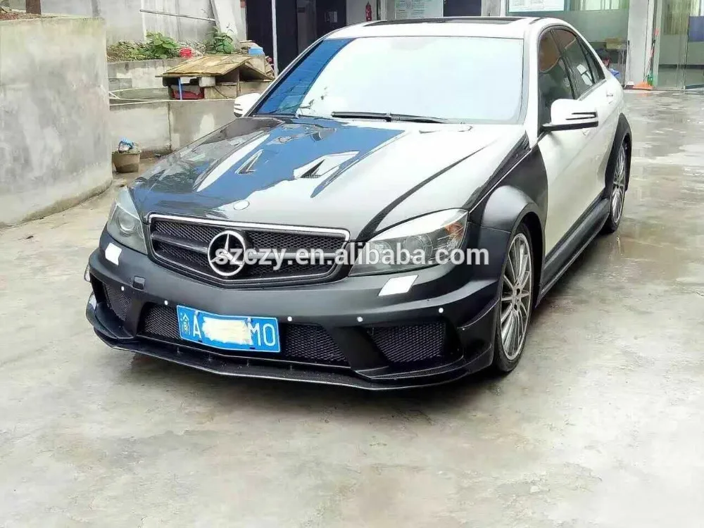 W204 Black Series Car Kits C63 Body Kit for Mercedes AMG