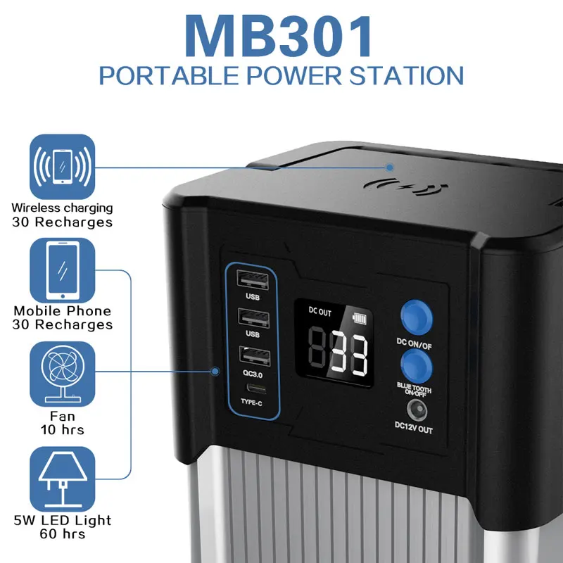 110v 220v 300w 500w 100w 200w Output High Capacity Power Bank For ...