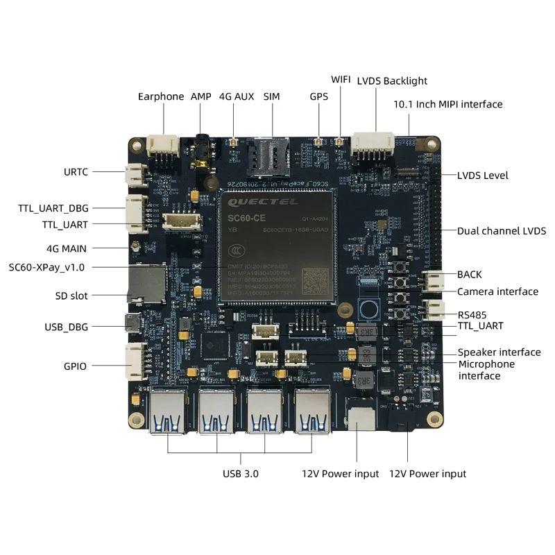 산업용 LTE 스마트 모듈 SC60 Qualcomm MSM8953 안드로이드 보드| Alibaba.com
