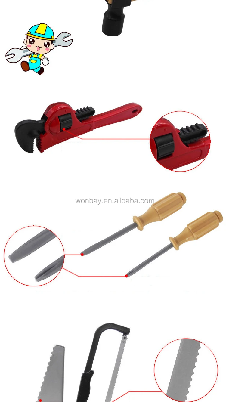 Cheap Simulated Role Play House Diy Tool Set 14 Pieces Screwdriver ...