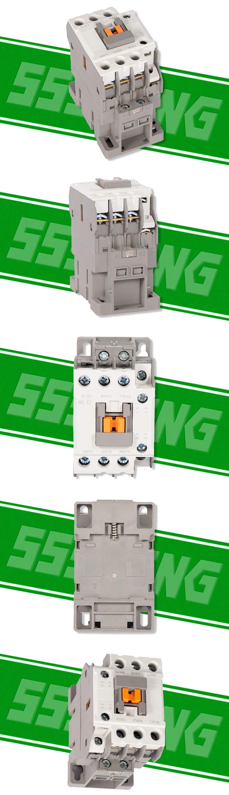 Mc-12b AC Contactor - Reliable 3-Pole Magnetic Contactor